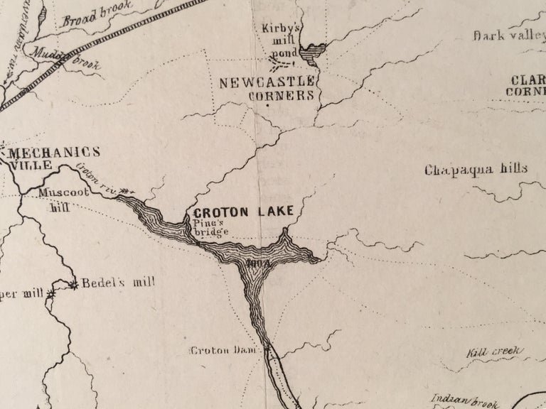 Nathaniel Currier - Hydrographic map of the Croton Aqueduct For Sale at ...