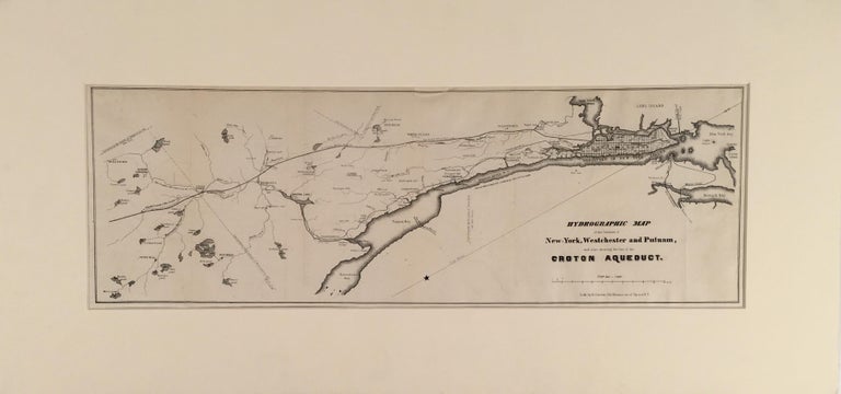 Nathaniel Currier - Hydrographic map of the Croton Aqueduct For Sale at ...
