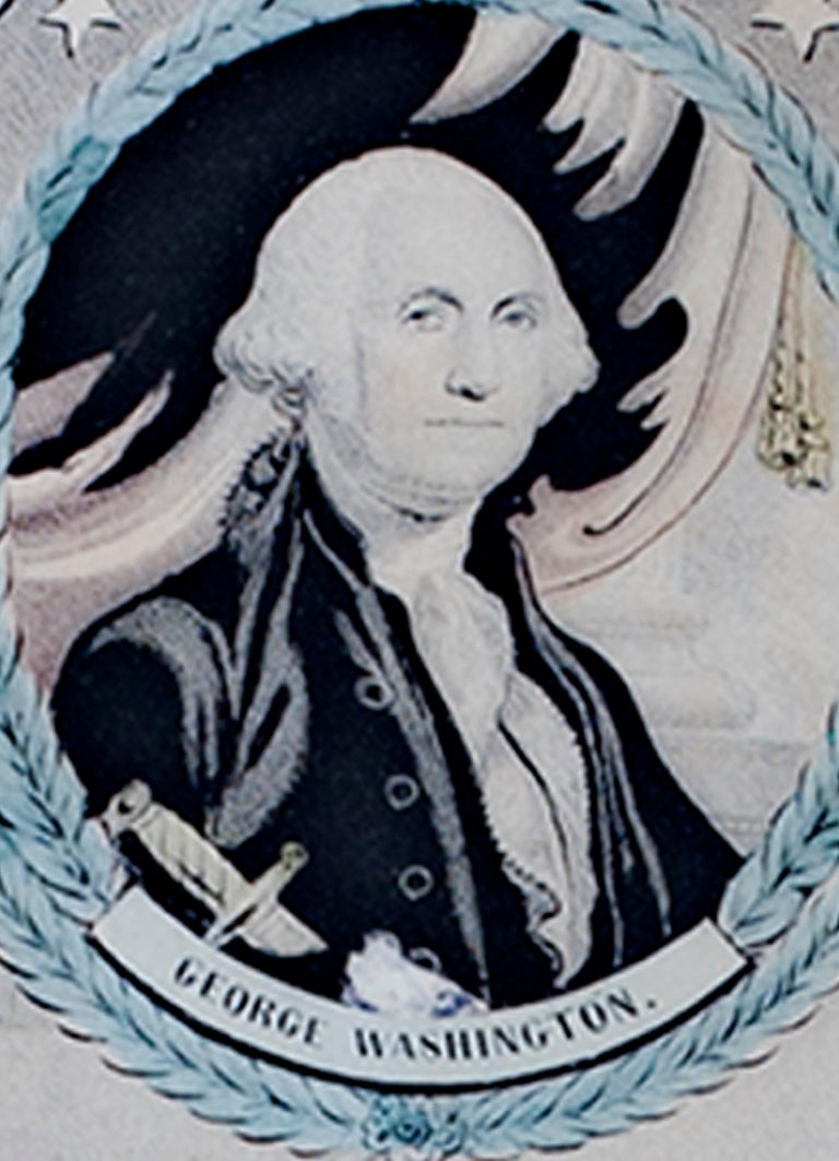 Nathaniel Currier - "The Presidents of the US," Original Handcolored ...