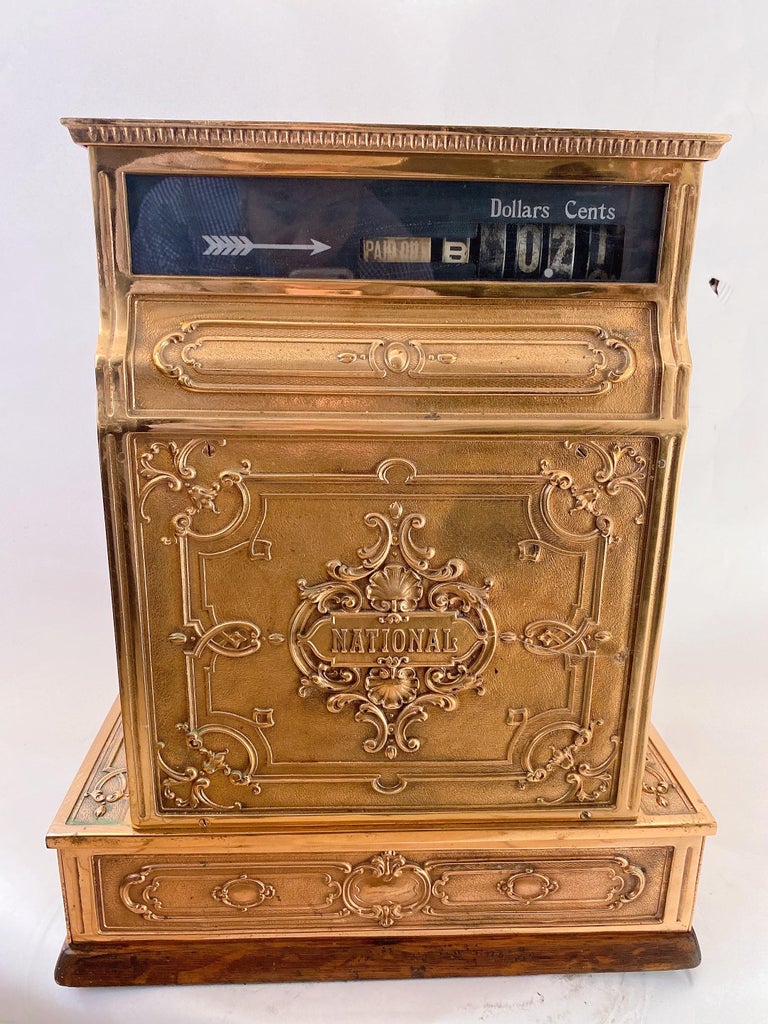 National Cash Register Co. Brass Cash Register For Sale at 1stDibs