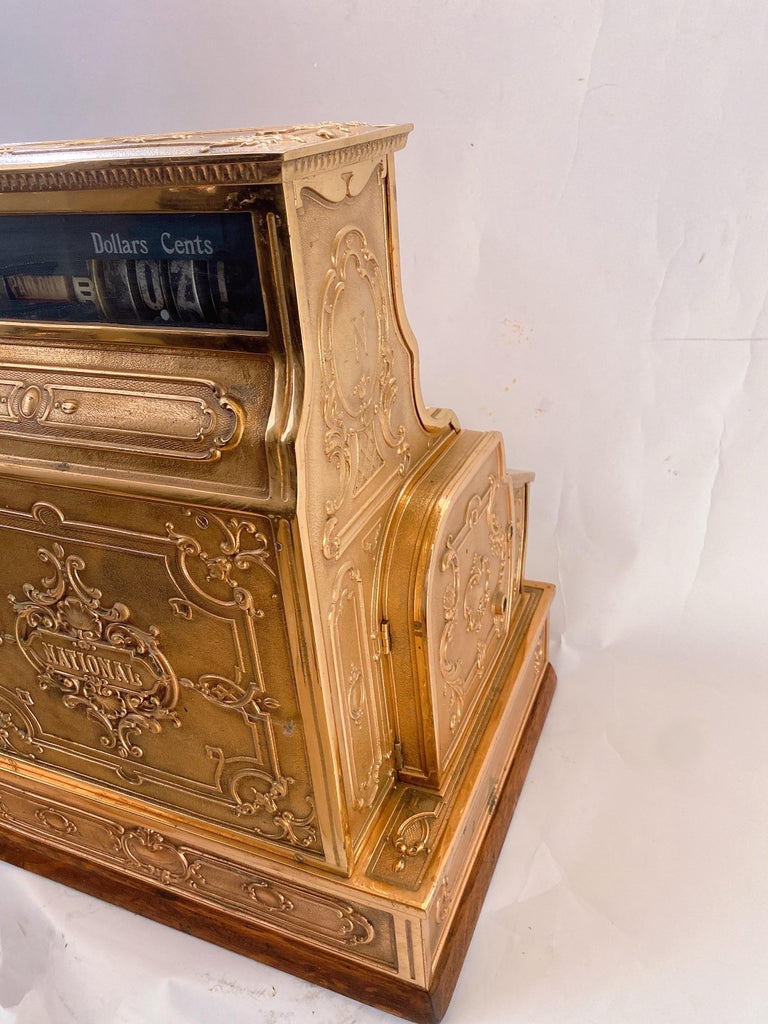 National Cash Register Co. Brass Cash Register For Sale at 1stDibs