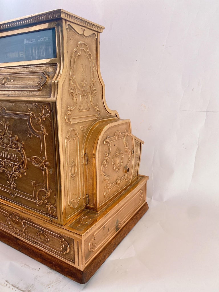 National Cash Register Co. Brass Cash Register For Sale at 1stDibs