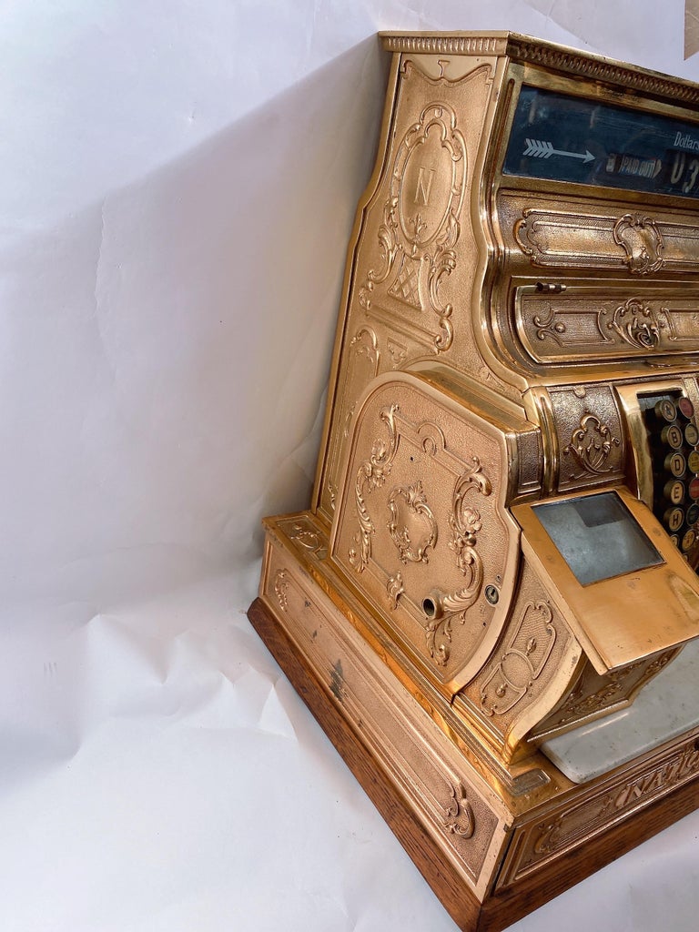 National Cash Register Co. Brass Cash Register For Sale at 1stDibs