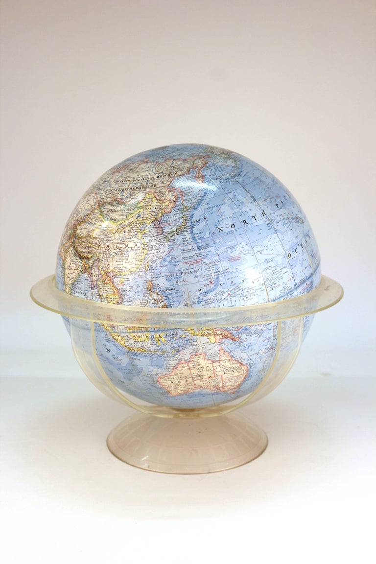 National Geographic Midcentury Globe on Stand at 1stDibs | national ...