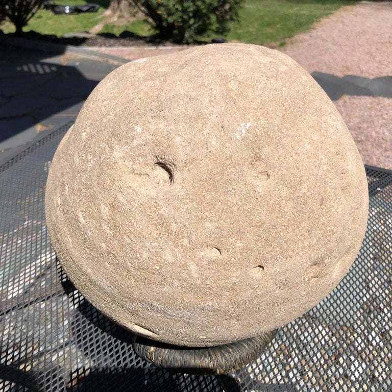 Native America Old Natural Stone Human Head Effigy Sculpture For Sale ...