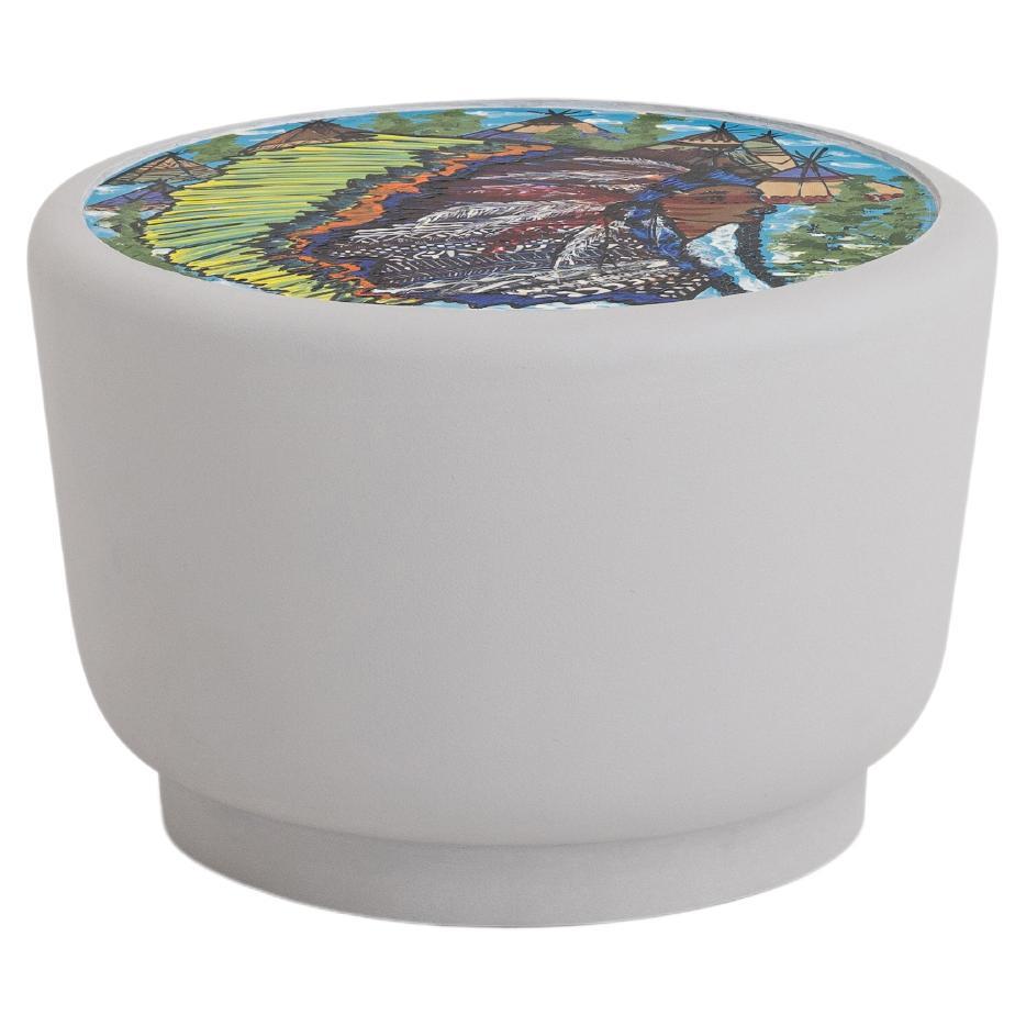 Native American Accent Table For Sale at 1stDibs