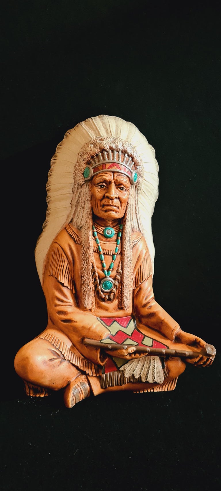 Native American large Ceramic Sculpture For Sale at 1stDibs