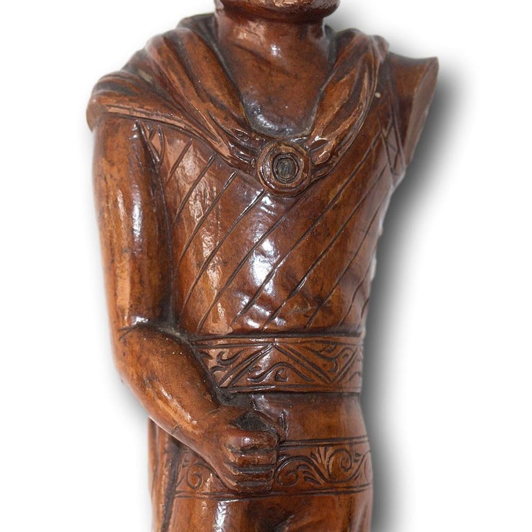 Native American Chieftain Topped Staff For Sale at 1stDibs