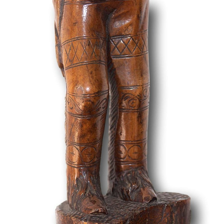 Native American Chieftain Topped Staff For Sale at 1stDibs