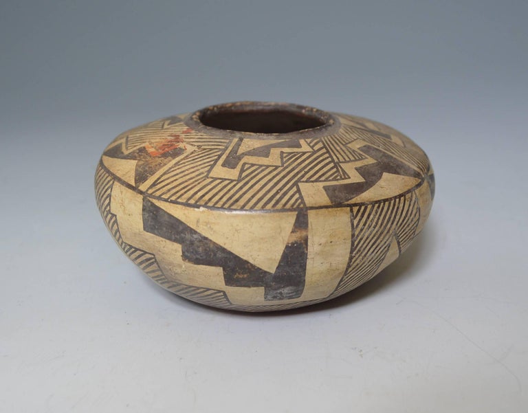 Native American Indian Fine rare Vintage Zuni Pottery Bowl at 1stDibs