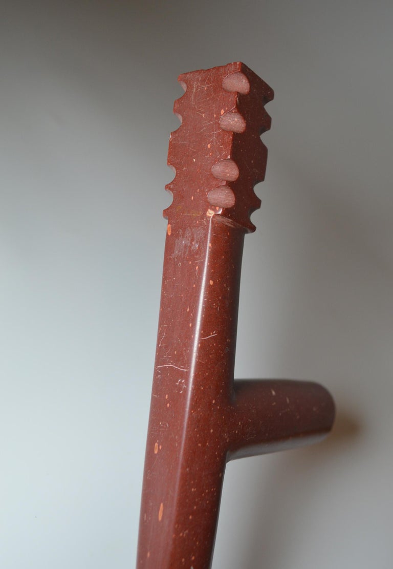 Native American Indian Sioux Beaded Wood and Caitlinite Pipe at 1stDibs