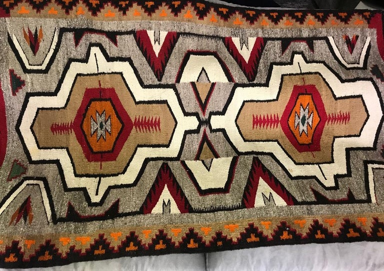 Native American Navajo Handwoven Rug Blanket at 1stDibs