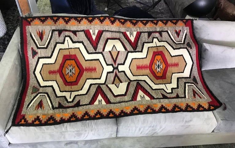 Native American Navajo Handwoven Rug Blanket at 1stDibs