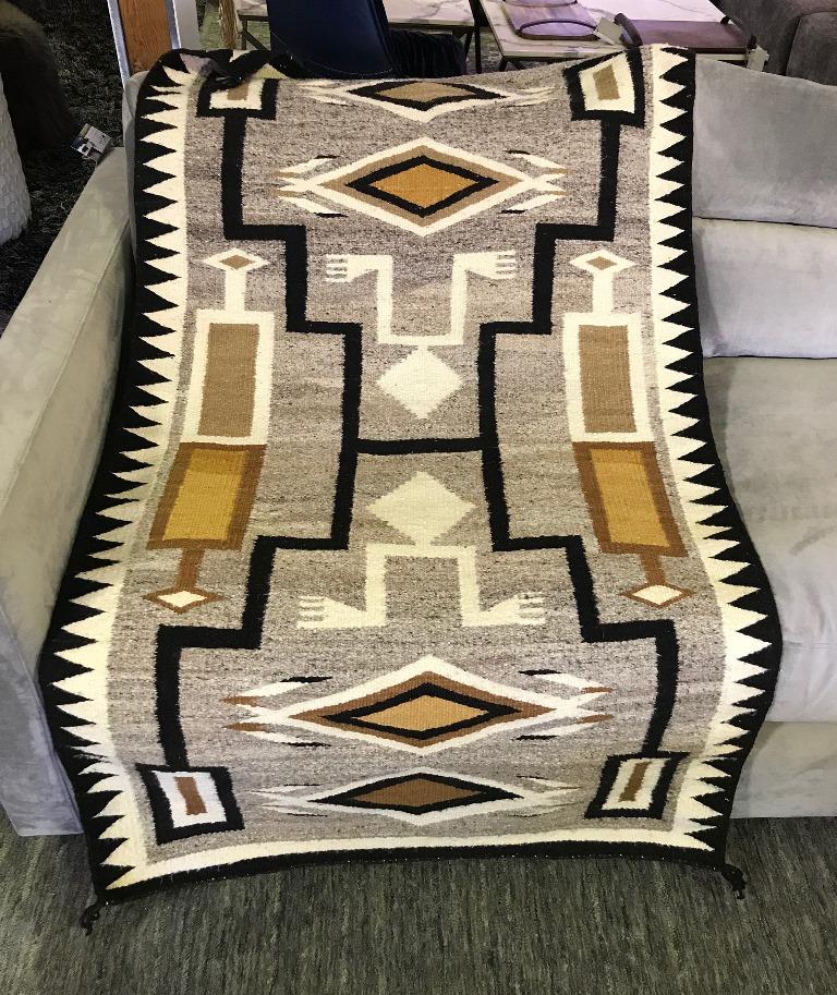 Native American Navajo Handwoven Rug Blanket at 1stDibs