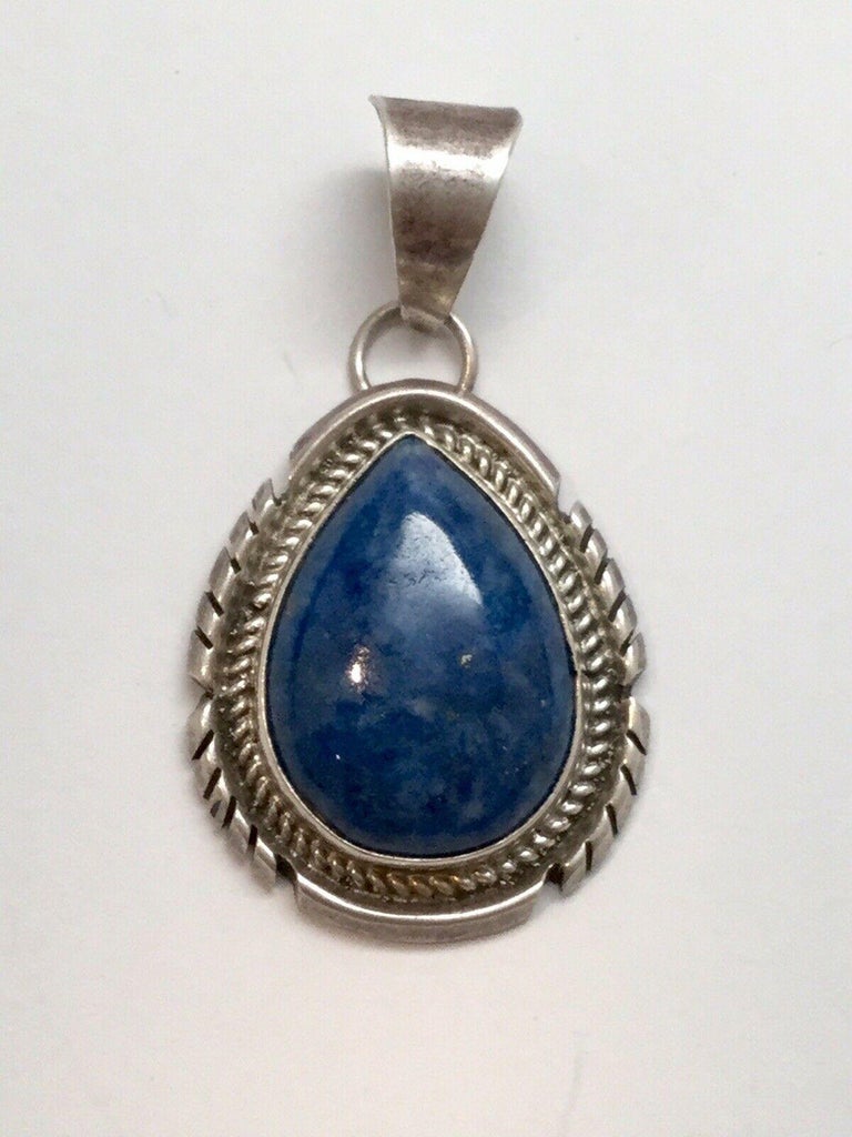 Native American Navajo IHMSS Jon McCray Sterling Silver Lapis Lazuli ...