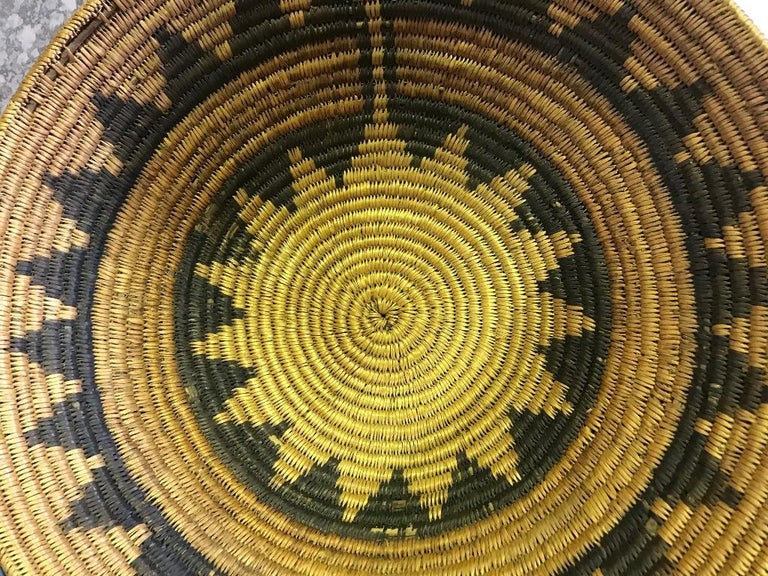 Native American Navajo Tribe Unique Handwoven Large Coil Wedding Basket ...