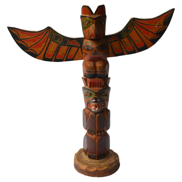 Native American North West Coast Vintage Totem Haida For Sale at 1stDibs