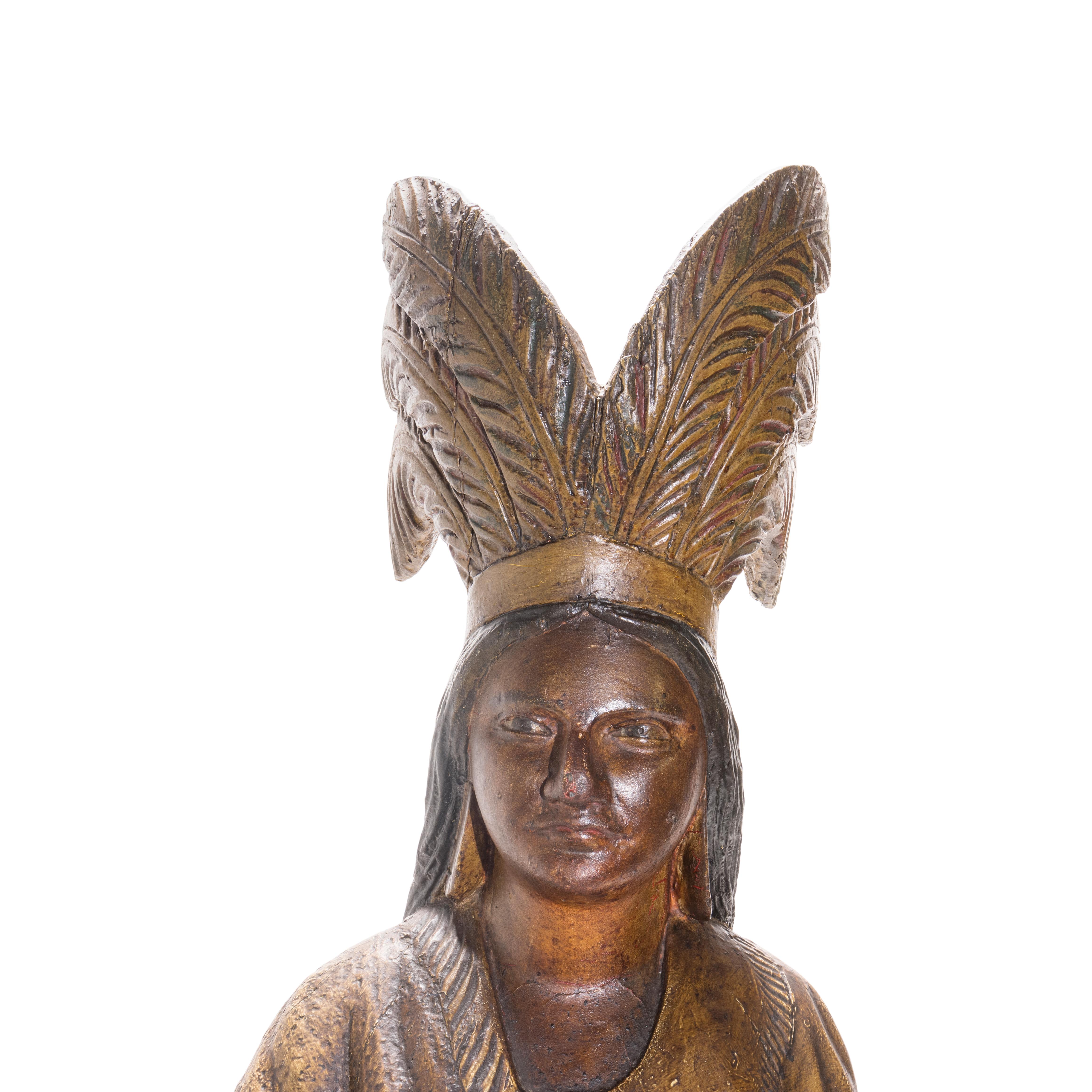 Native Maiden Carving by Samuel Robb For Sale at 1stDibs