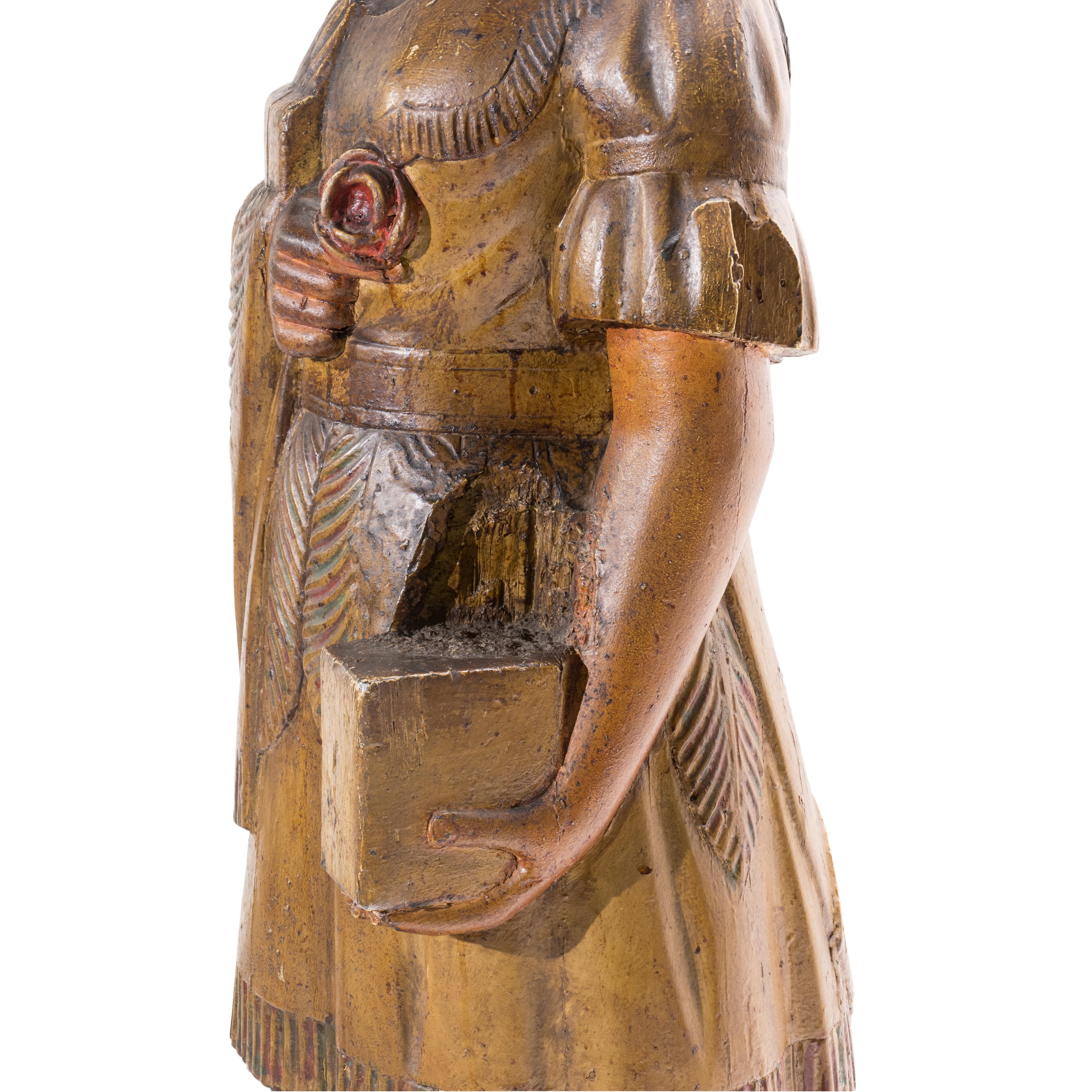 Native Maiden Carving by Samuel Robb For Sale at 1stDibs