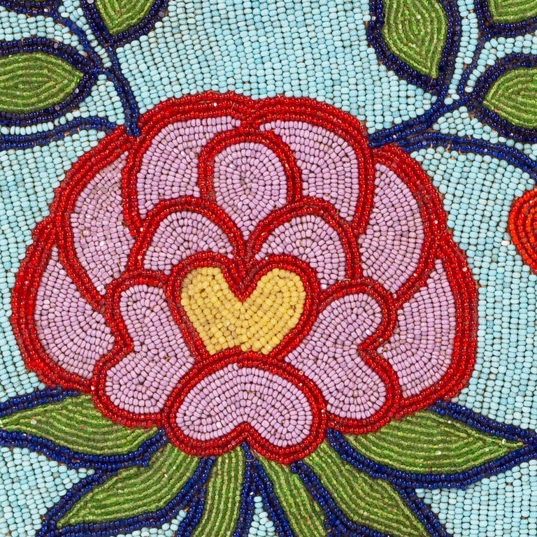 Native Nez Perce Beaded Floral Cuffs For Sale at 1stdibs