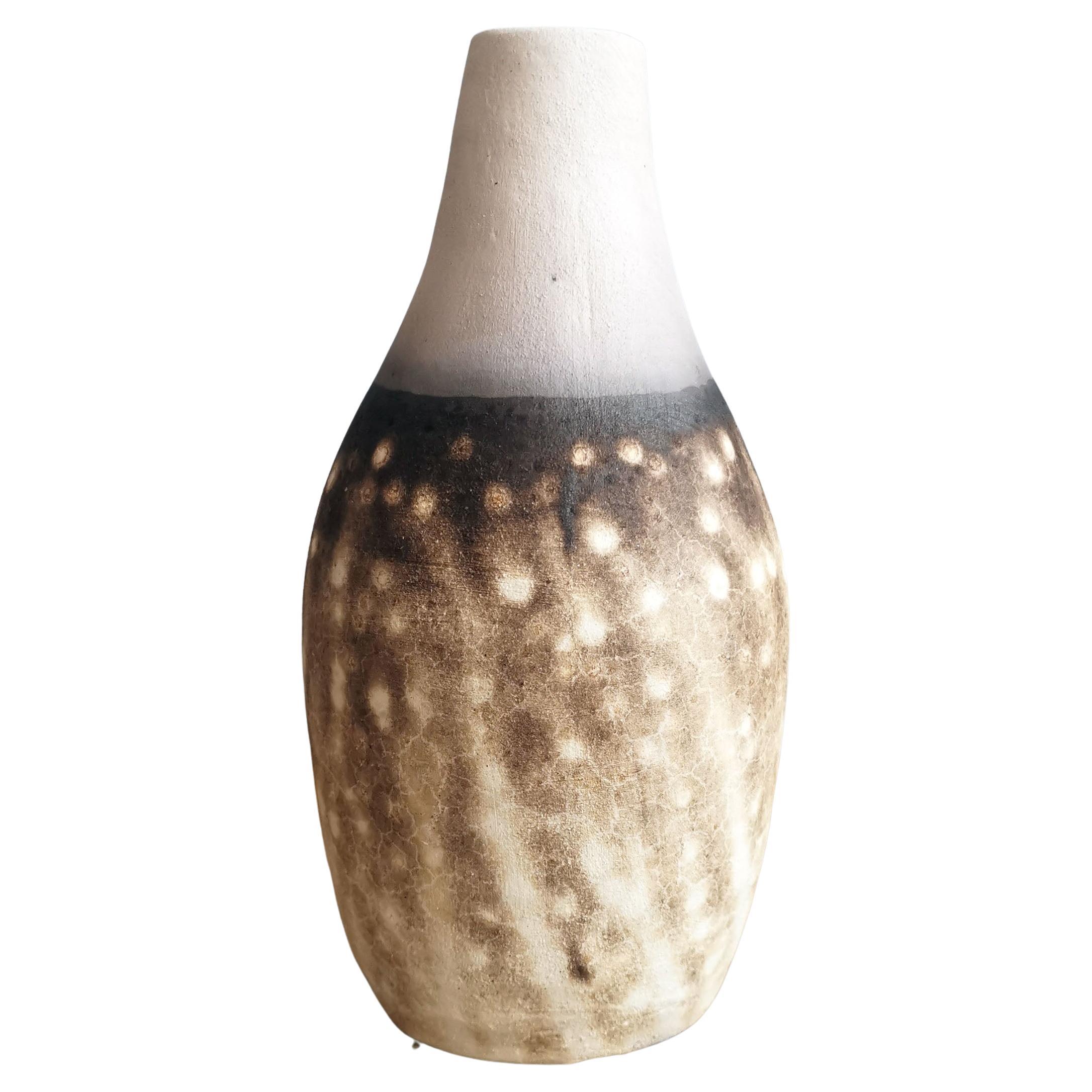 Shinsen Raku Pottery Vase - Obvara - Handmade Ceramic Home Decor Gift ...