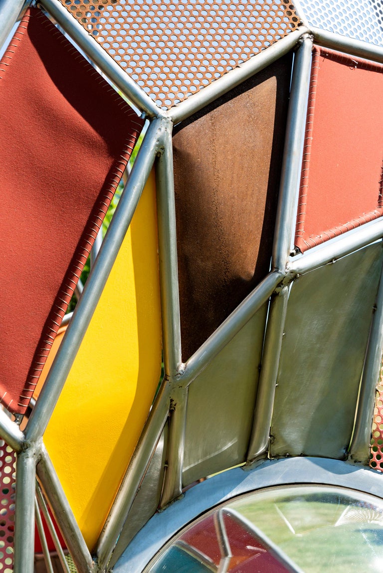 Natsuki Takauji - Window II - interactive swing, abstract, wood, steel ...