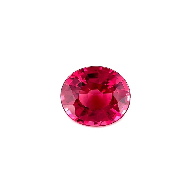 Natural 1.81ct Vivid Purple Pink Rhodolite Garnet Oval Loose Gem VVS ...