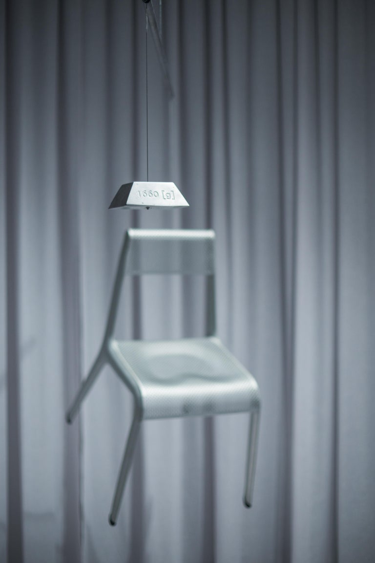 Natural Anodic Leggera Chair by Zieta For Sale at 1stDibs