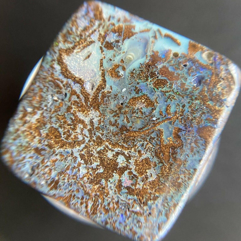 Natural Australian Freeform Boulder Opal 35.85ct Matrix Koroit Nut ...