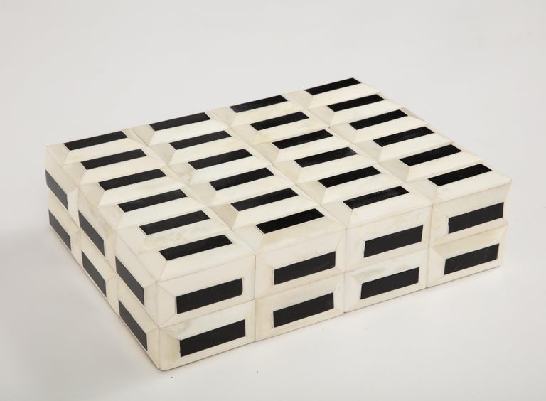 Natural, Black 3D Bone Box For Sale at 1stDibs