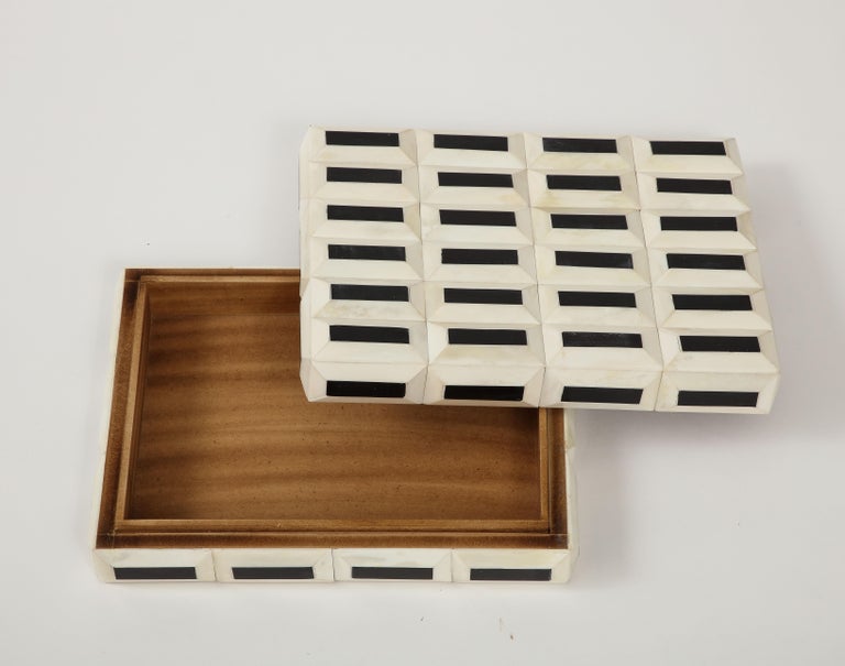 Natural, Black 3D Bone Box For Sale at 1stDibs