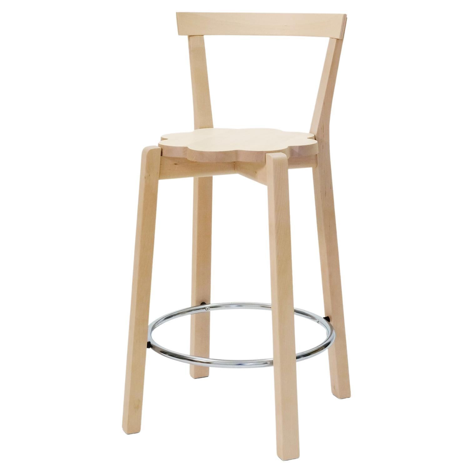 Natural Linen Modern Panama Bar Chair For Sale at 1stDibs