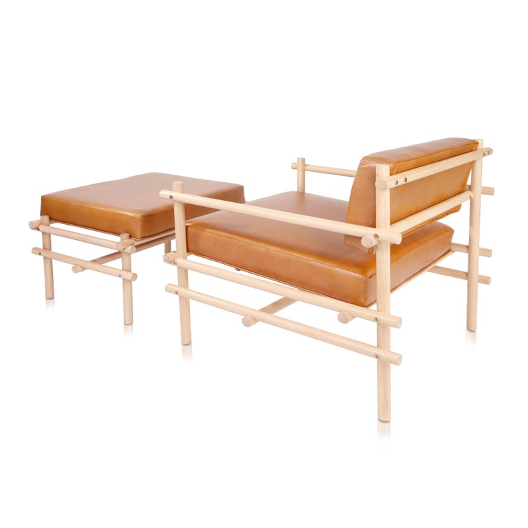 Natural Brazilian Wood Pipa Armchair in Naked Style from Tiago Curioni ...