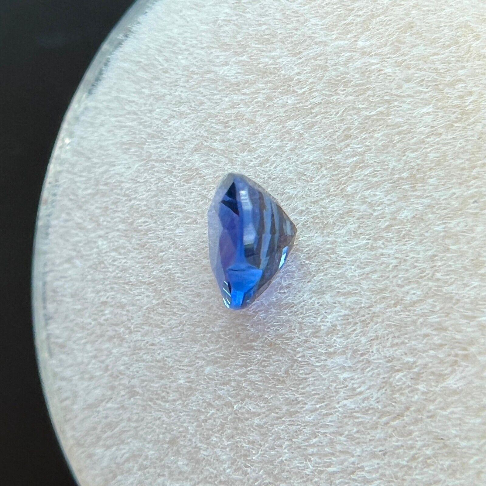 Natural Ceylon Cornflower Blue Sapphire 0.68ct Heat Cut VS Sri Lankan For Sale at 1stDibs ...