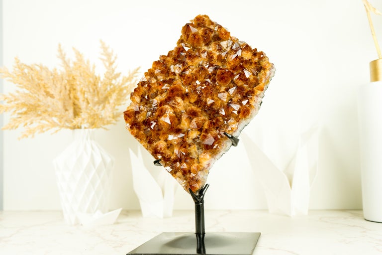 Natural Citrine Cluster with AAA, Large Orange Druzy For Sale at 1stDibs