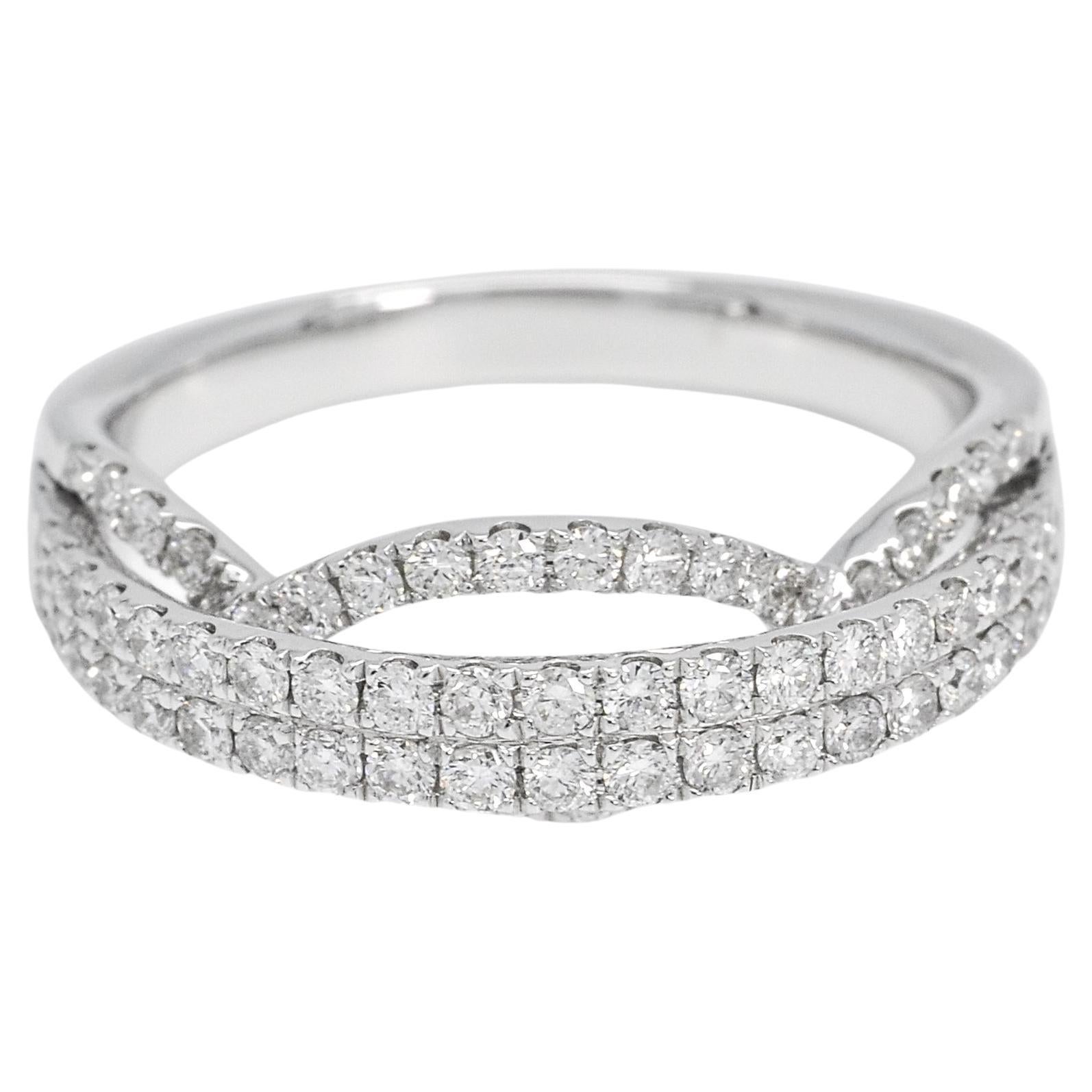 Natural Pink and White Diamond Band at 1stDibs