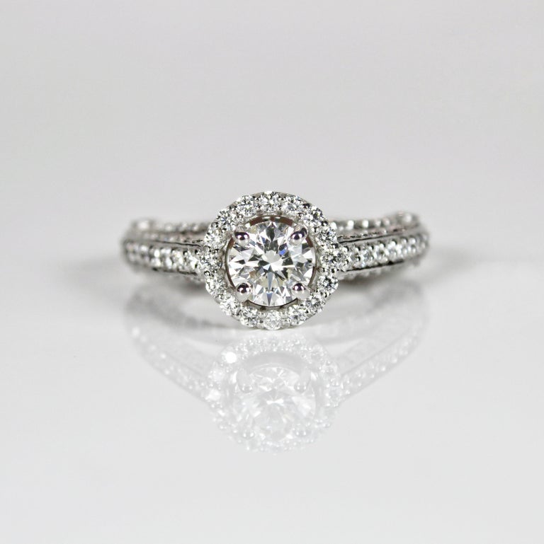 Natural Diamond Engagement Ring For Sale at 1stDibs