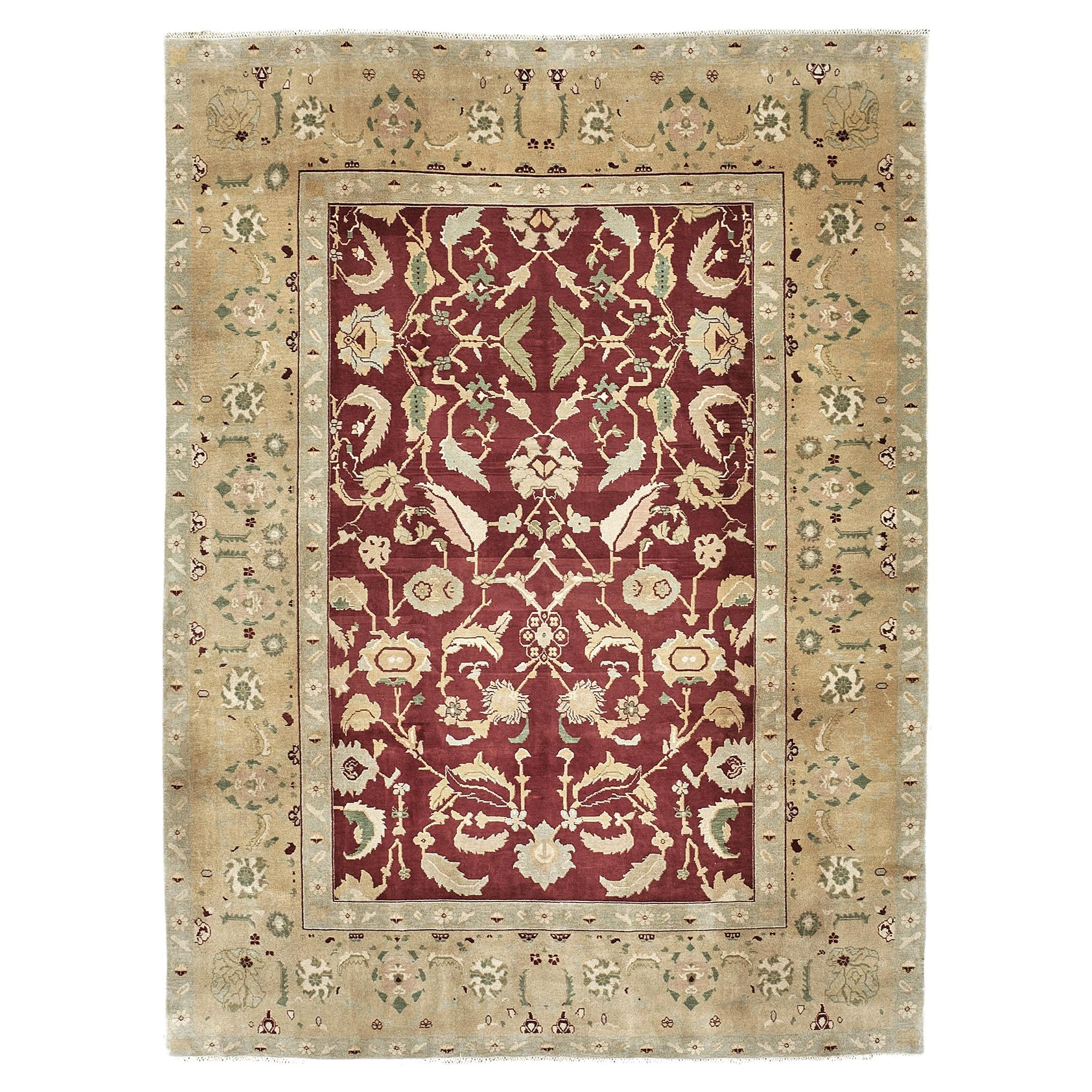 Antique Indo Agra Rug For Sale at 1stDibs