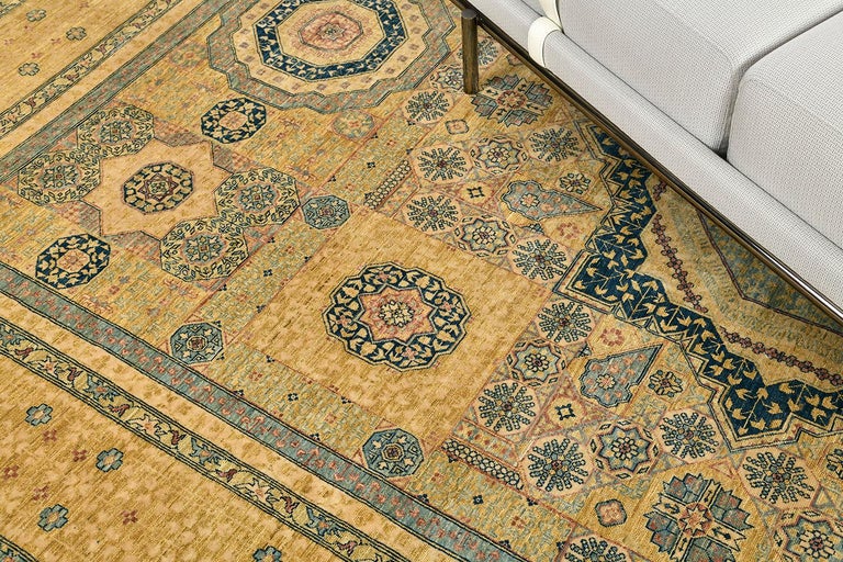 Natural Dye Mamluk Design Rug Fable Collection For Sale at 1stDibs