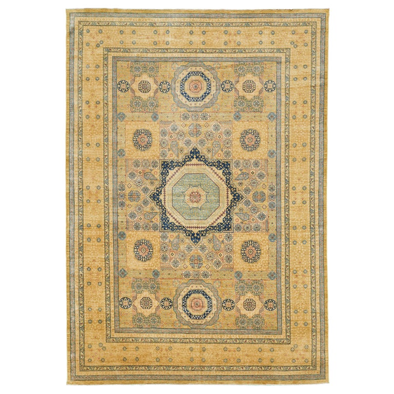 Natural Dye Mamluk Design Rug Fable Collection For Sale at 1stDibs