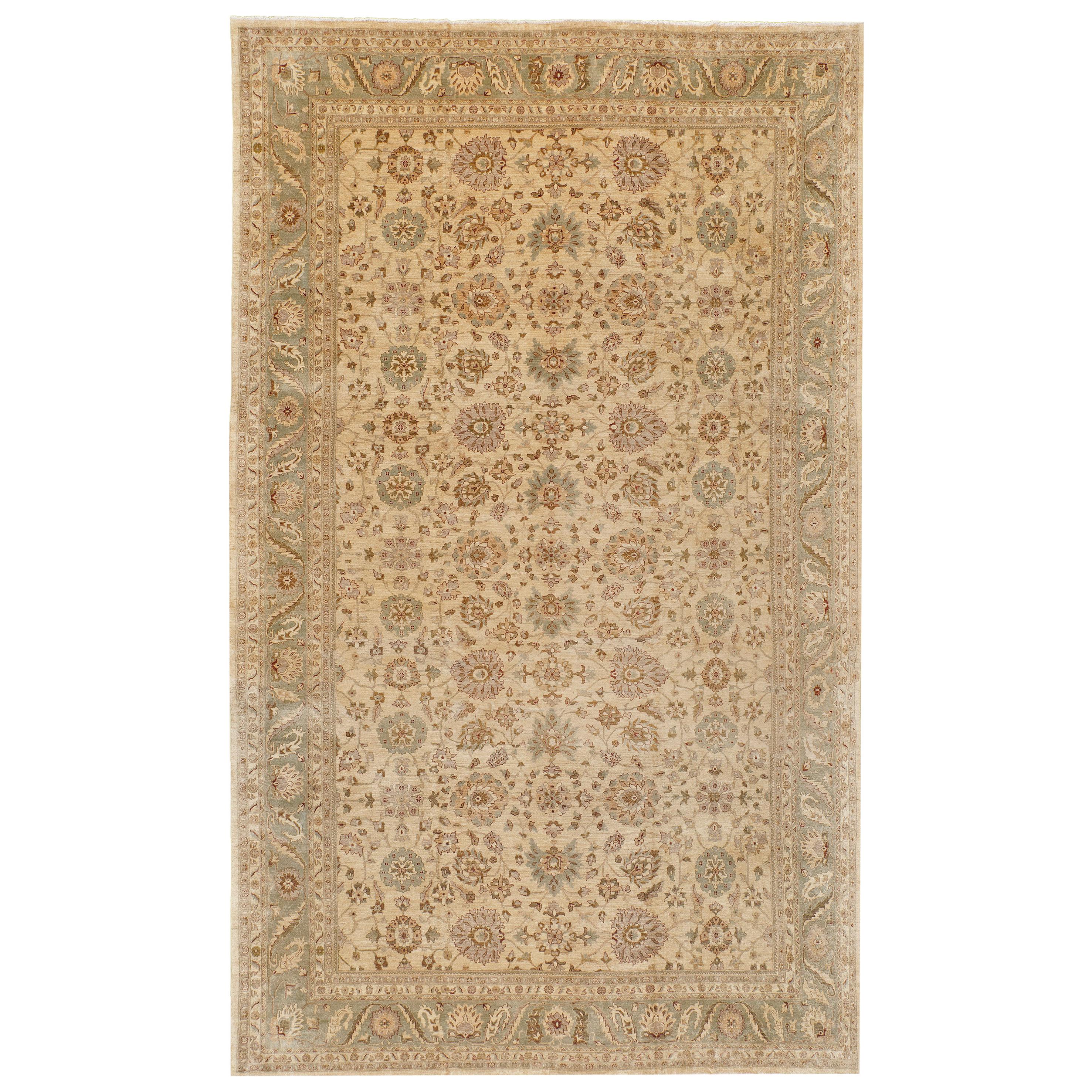 Natural Dye Oushak Revival Mansion Size Rug For Sale at 1stDibs