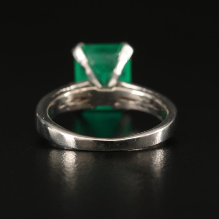 Customizable Natural Emerald Wedding Ring, Vintage Emerald Engagement ...