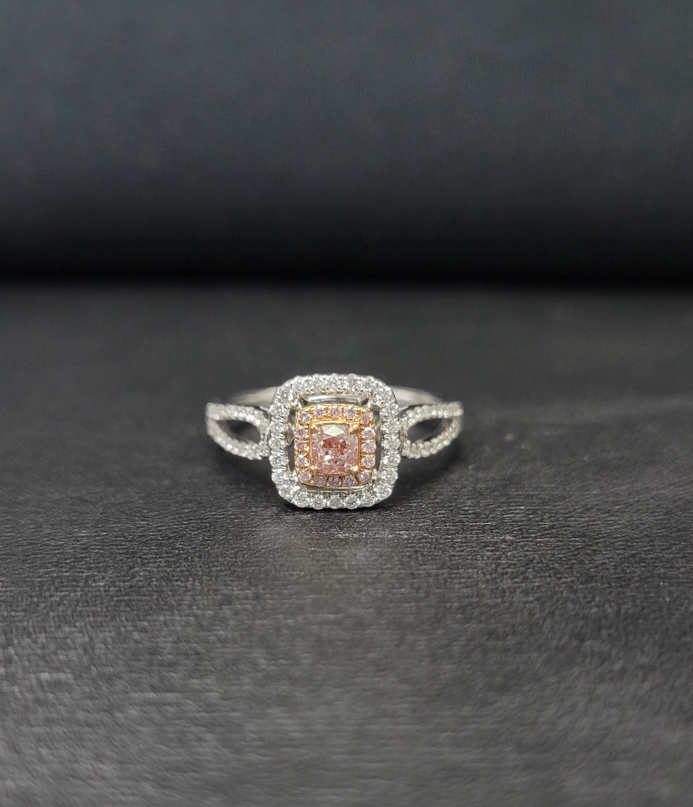 Beautiful Natural Pink Diamond Ring For Sale at 1stDibs