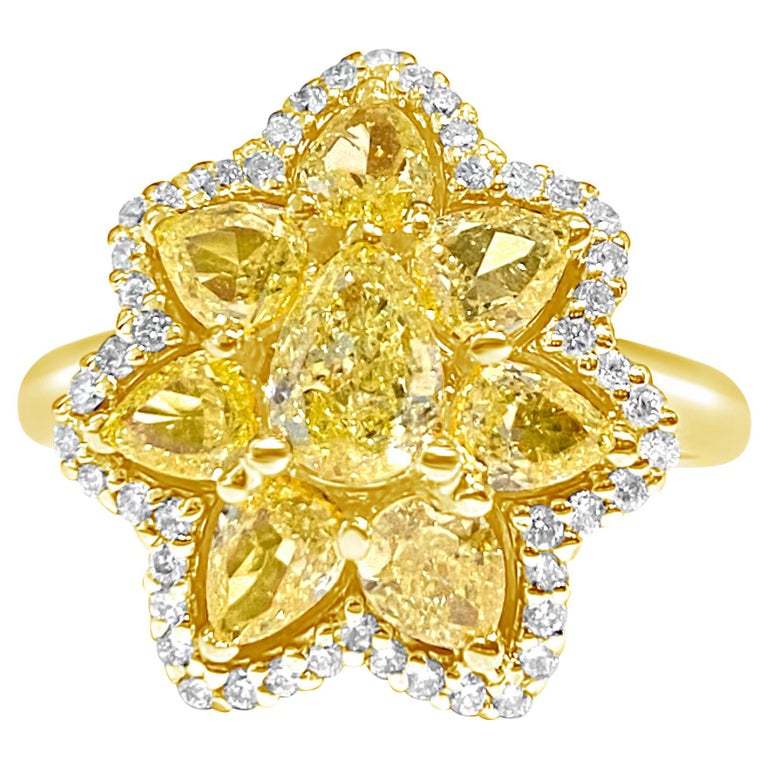 Natural Fancy Yellow Diamond Ring at 1stDibs