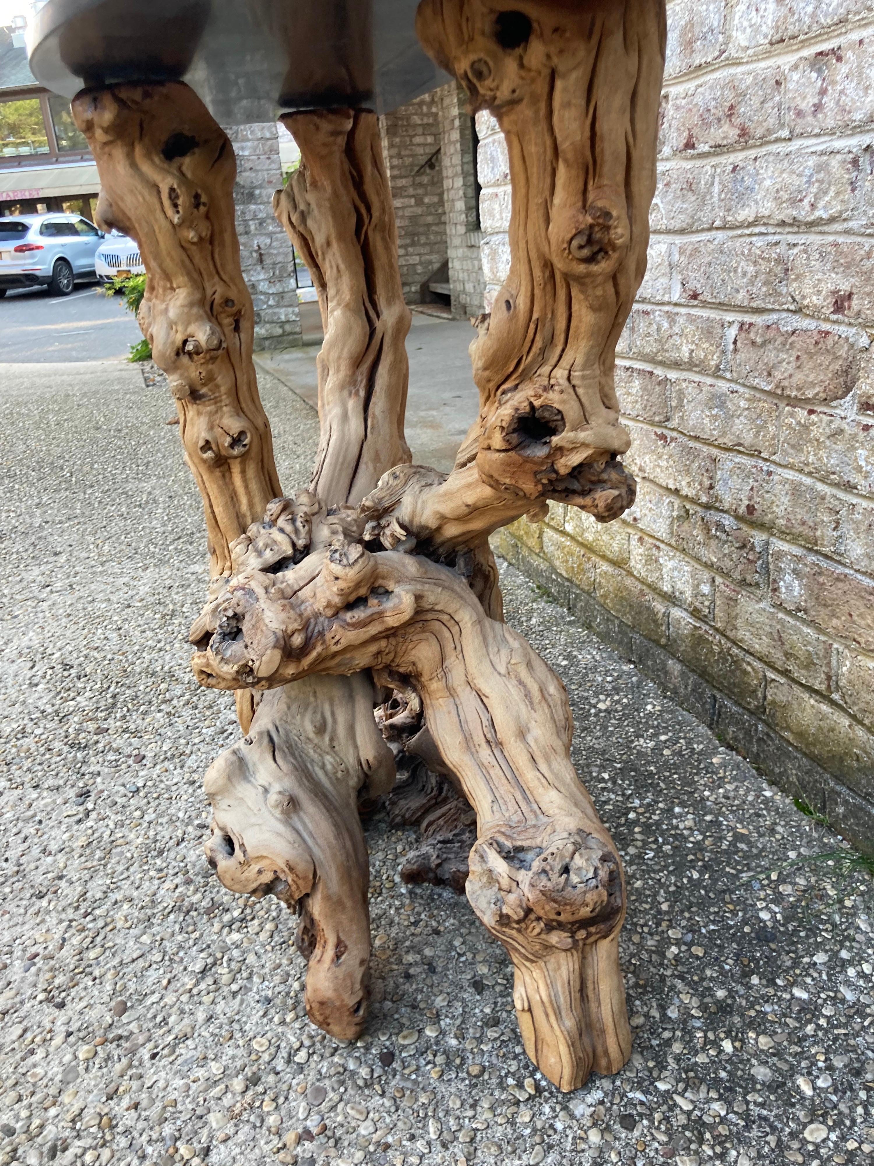 Natural Form Root Wood Style Console at 1stDibs