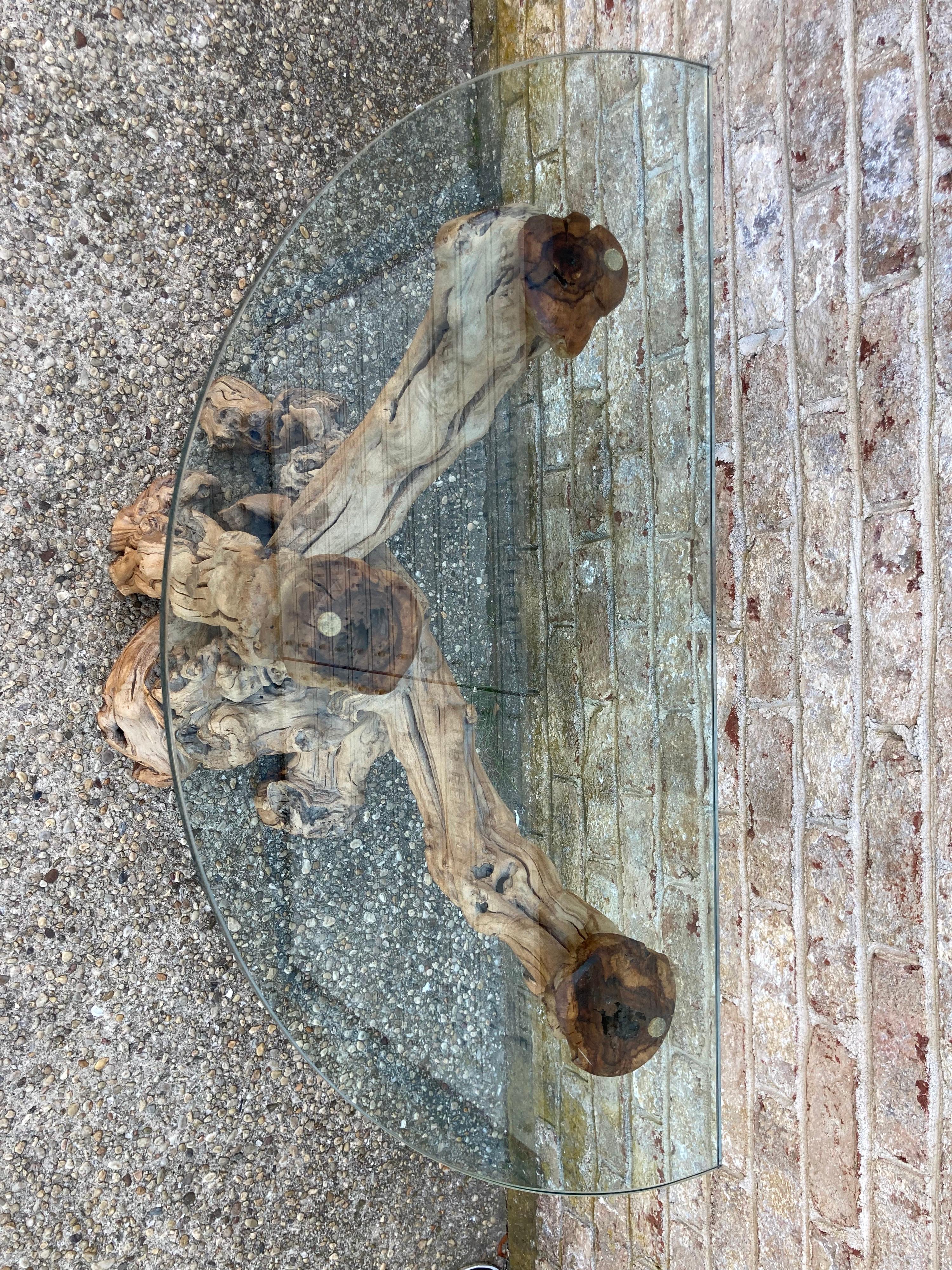 Natural Form Root Wood Style Console at 1stDibs