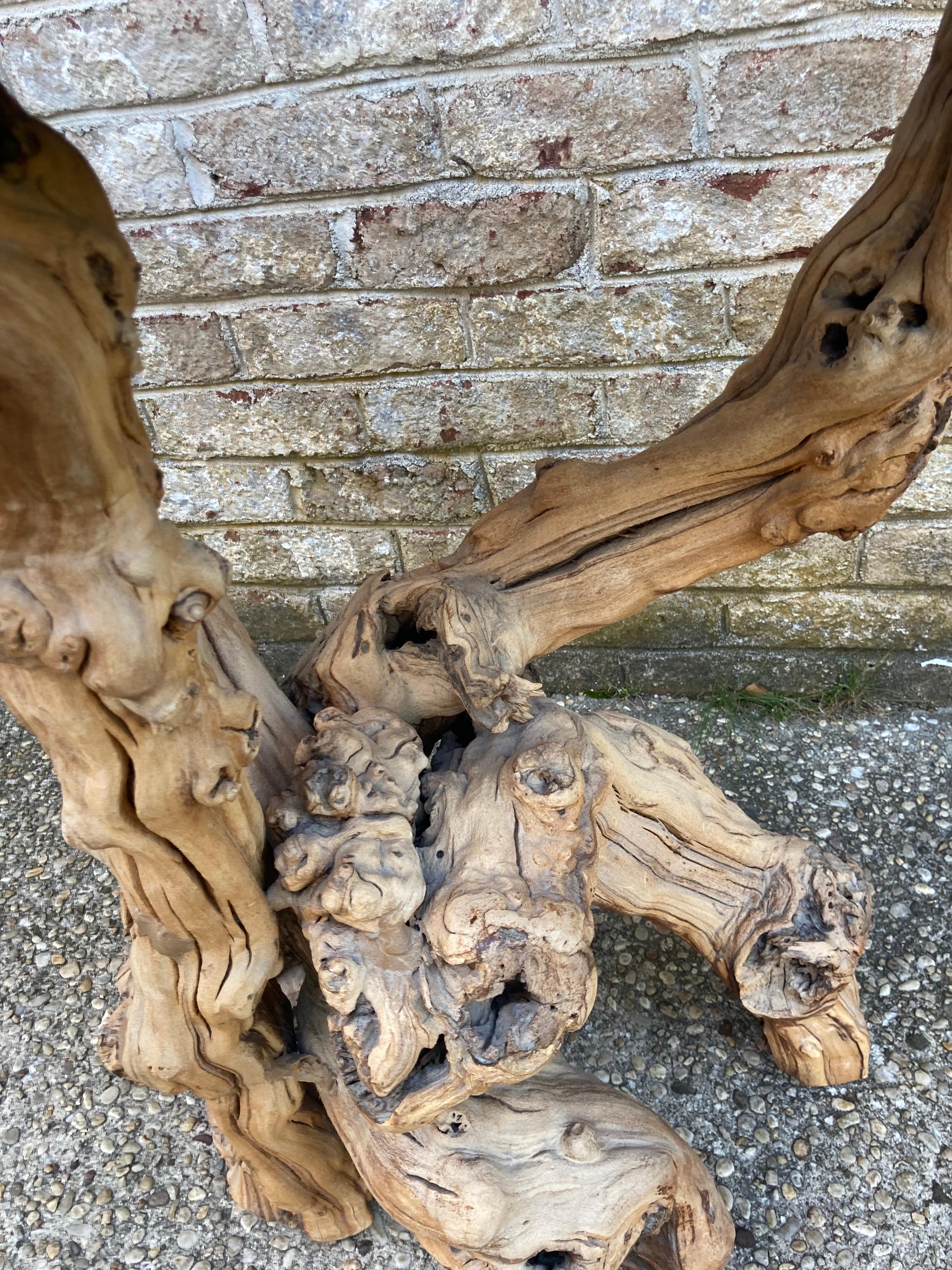 Natural Form Root Wood Style Console at 1stDibs