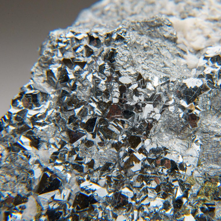 Natural Genuine Skutterudite Crystals with White Calcite Matrix from ...