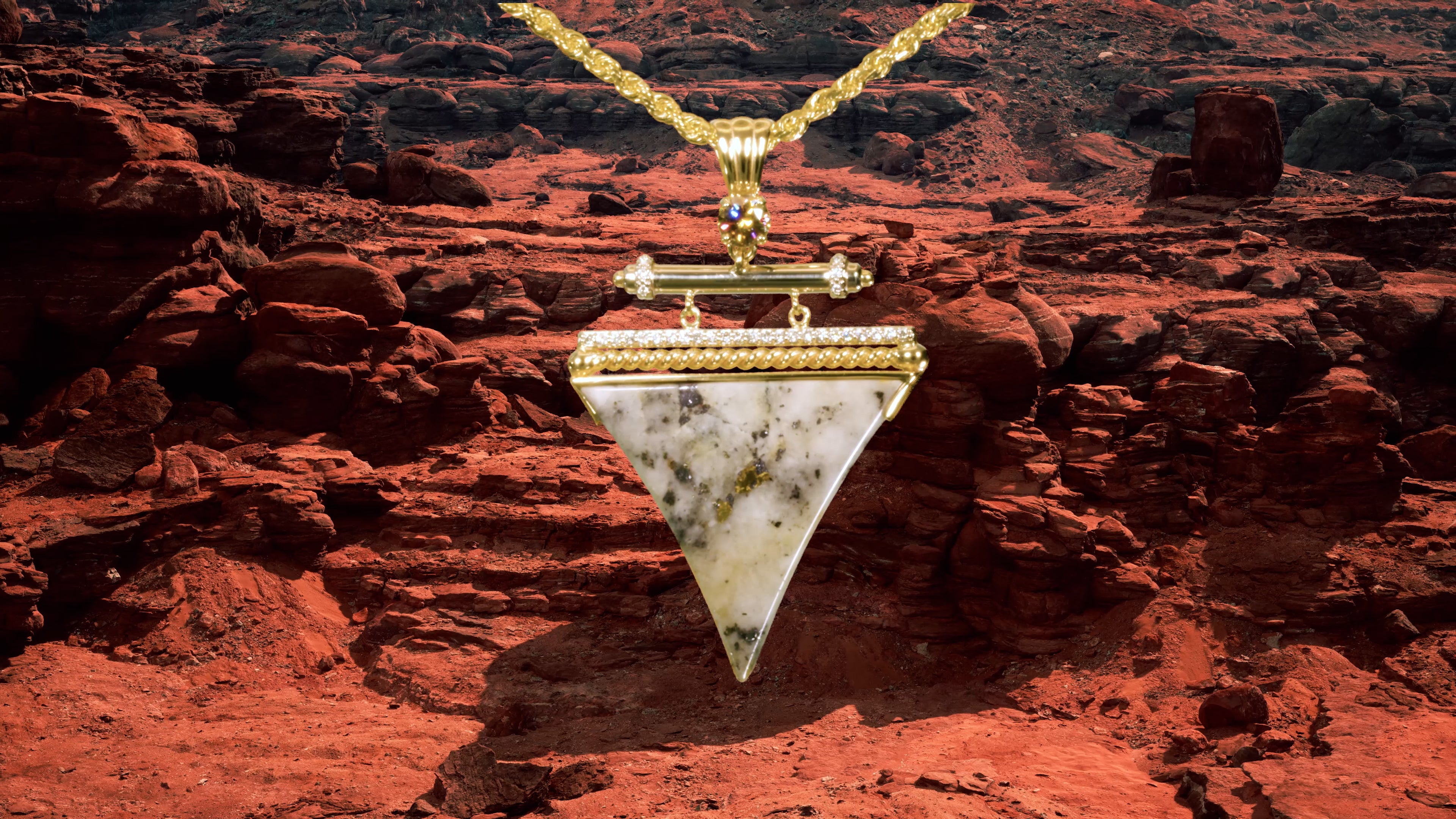 14.40Ct Cody Stone High Jewelry 14k Gold Natural Diamond Necklace For ...