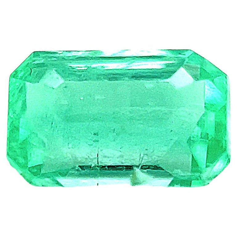 Natural Green Emerald 0.52ct Rare Loose Emerald Octagon Cut Gem at 1stDibs